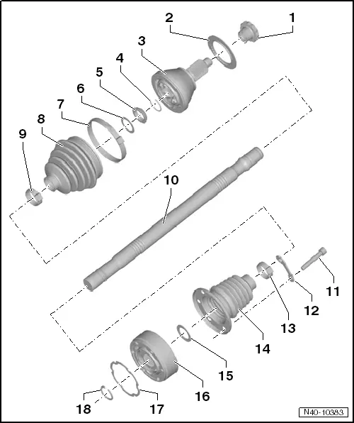 Audi Workshop Service and Repair Manuals > A1 > Running gear, front ...