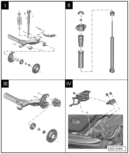 Audi Workshop Service and Repair Manuals > A1 > Running gear, front ...