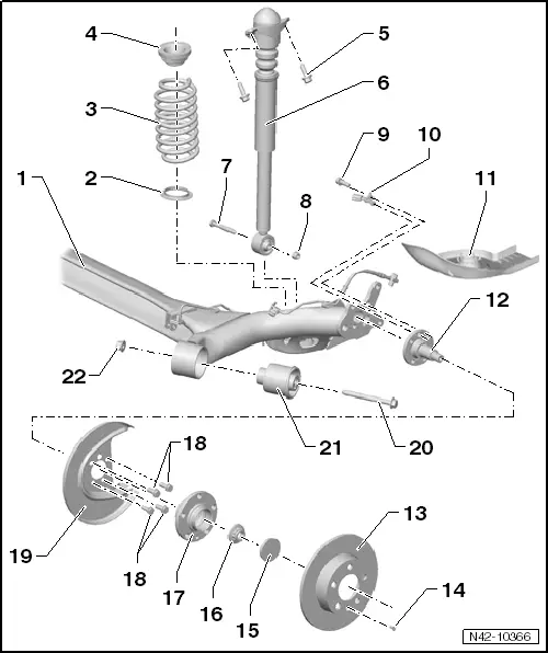 Audi Workshop Service and Repair Manuals > A1 > Running gear, front ...