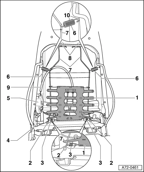 Audi Workshop Manuals - Lumbar Support Motor Removal & Installation