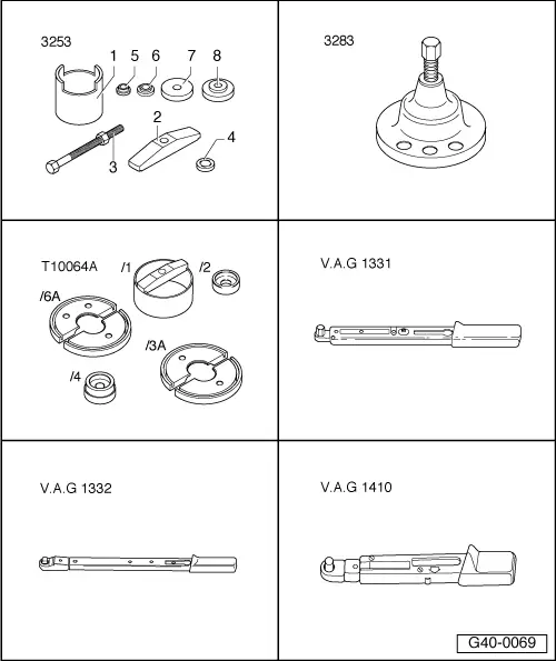 Audi Workshop Service and Repair Manuals > A2 > Running gear, front ...