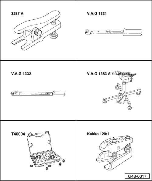 Audi Workshop Service and Repair Manuals > A2 > Running gear, front ...