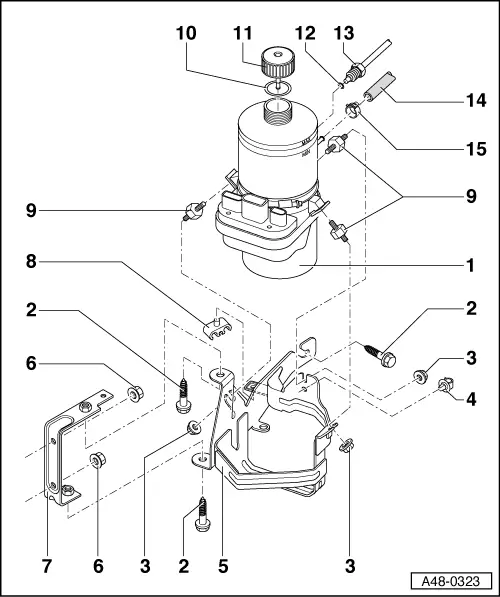 Audi Workshop Service and Repair Manuals > A2 > Running gear, front ...