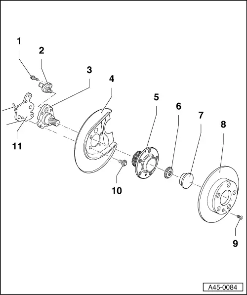 Audi Workshop Service and Repair Manuals > A3 Mk1 > Brake system | ABS ...