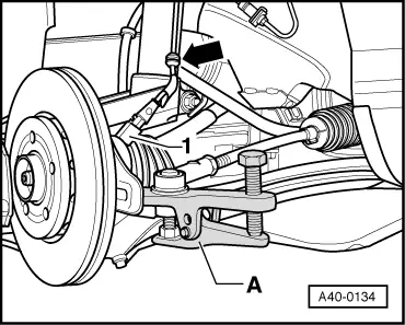 Audi Workshop Service and Repair Manuals > A3 Mk1 > Running gear, front ...