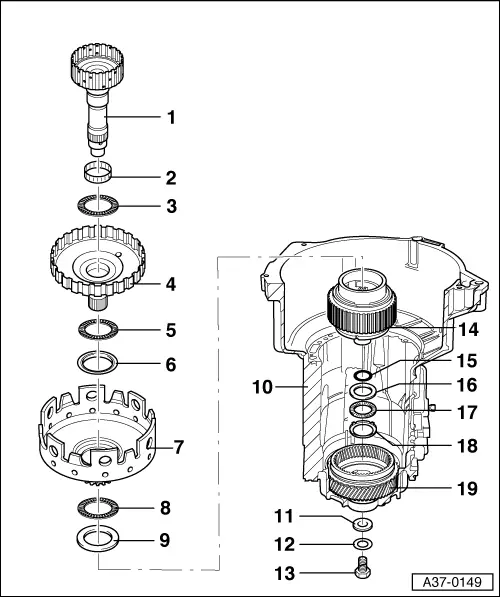Audi Workshop Service and Repair Manuals > A3 Mk1 > Power transmission ...