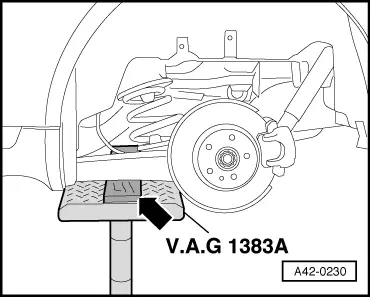 Audi Workshop Service and Repair Manuals > A3 Mk1 > Running gear, front ...