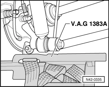 Audi Workshop Service and Repair Manuals > A3 Mk1 > Running gear, front ...