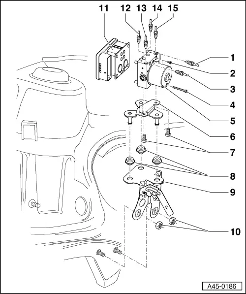 Audi Workshop Service and Repair Manuals > A3 Mk2 > Brake system | ABS ...