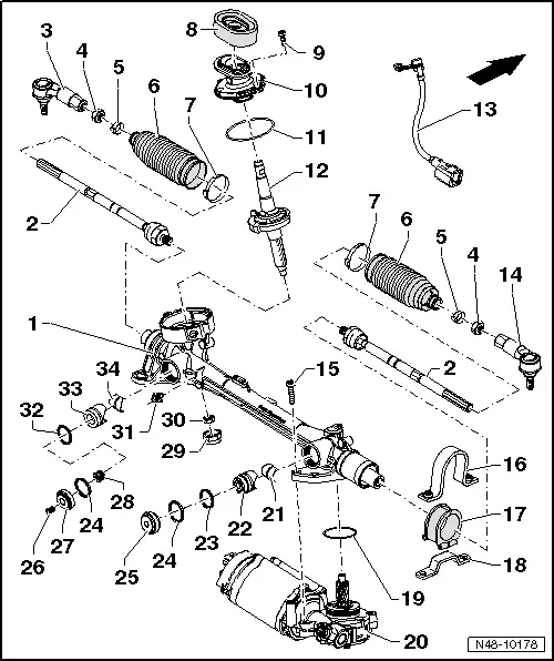 Audi Workshop Service and Repair Manuals > A3 Mk2 > Running gear, front ...