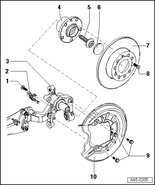Audi Workshop Service and Repair Manuals > A3 Mk2 > Brake system | ABS ...