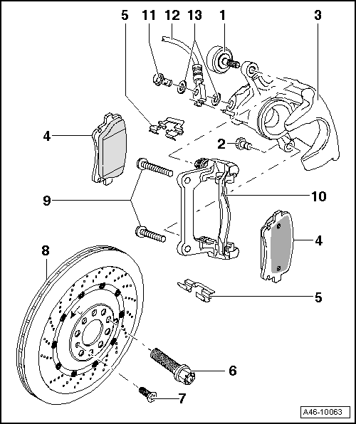 Audi Workshop Service and Repair Manuals > A4 Cabriolet Mk2 > Brake ...