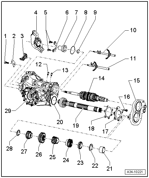 Audi Workshop Manuals > A4 Cabriolet Mk2 > Power transmission ...