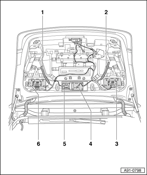 Audi Workshop Service and Repair Manuals > A4 Cabriolet Mk2 > Vehicle ...