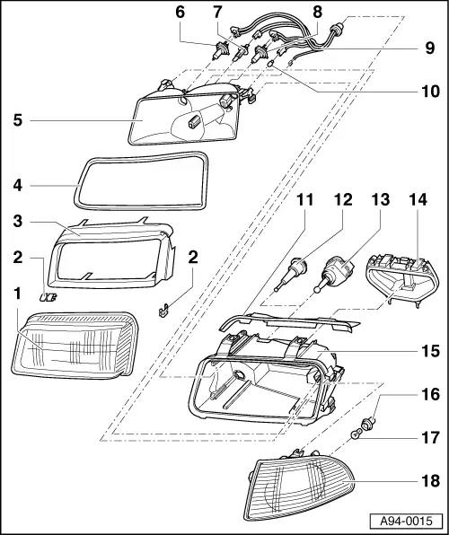 Audi Workshop Service and Repair Manuals > A4 Mk1 > Vehicle electrics ...