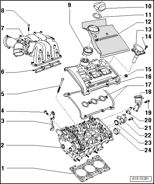 Audi Workshop Manuals > A4 Mk1 > Power unit > 6-cylinder engine, 2.7 ...