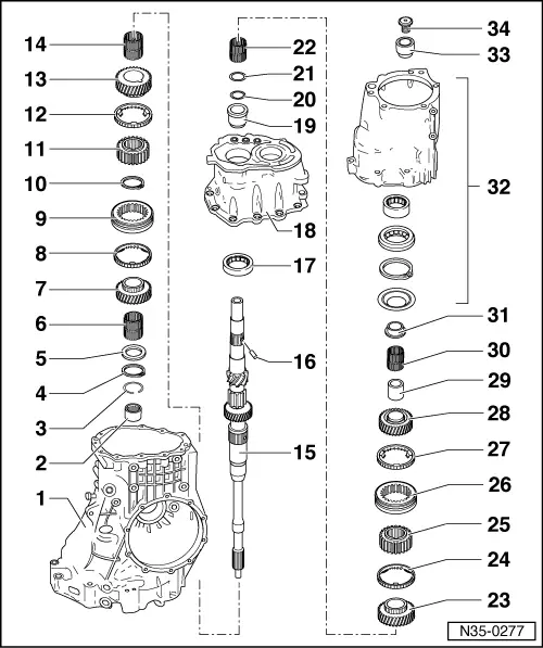 Audi Workshop Service and Repair Manuals > A4 Mk1 > Power transmission ...