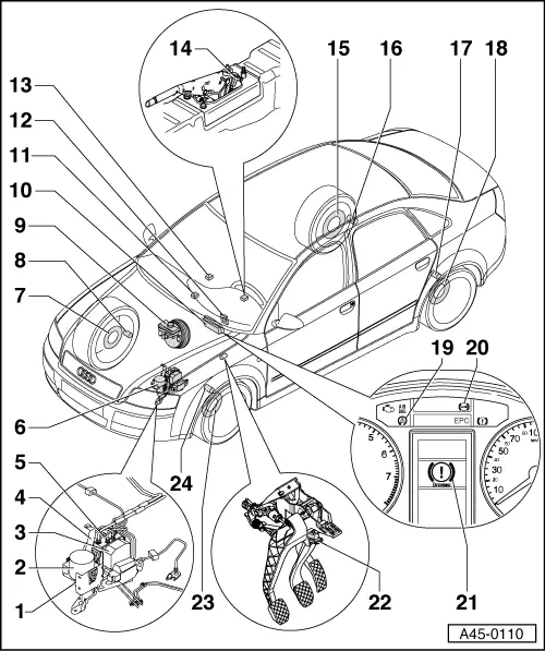 Audi Workshop Service and Repair Manuals > A4 Mk2 > Brake system | ABS ...