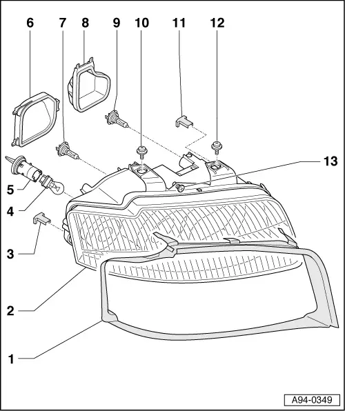 Audi Workshop Service and Repair Manuals > A4 Mk2 > Vehicle electrics ...