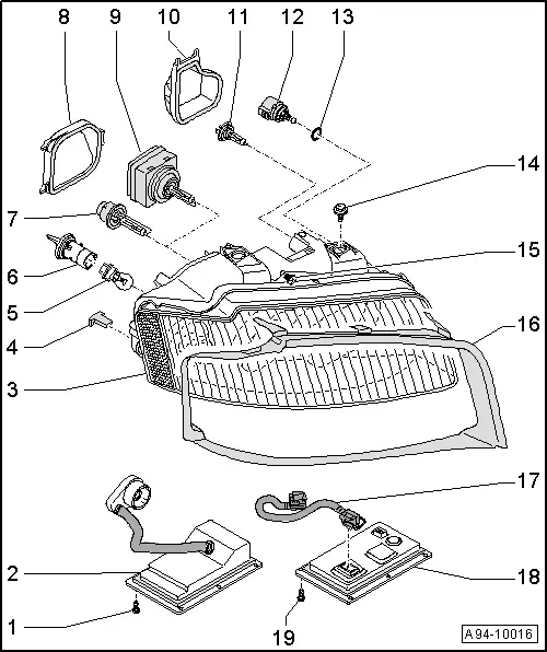 Audi Workshop Service and Repair Manuals > A4 Mk2 > Vehicle electrics ...