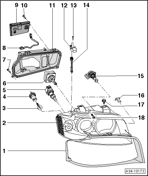 Audi Workshop Service and Repair Manuals > A4 Mk2 > Vehicle electrics ...
