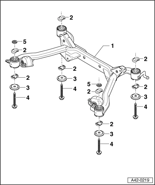 Audi Workshop Service and Repair Manuals > A4 Mk2 > Running gear, front ...