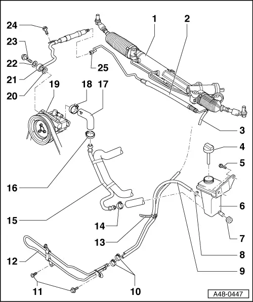 Audi Workshop Service and Repair Manuals > A4 Mk2 > Running gear, front ...