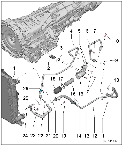 Audi Workshop Service and Repair Manuals > A4 Mk3 > Power transmission ...