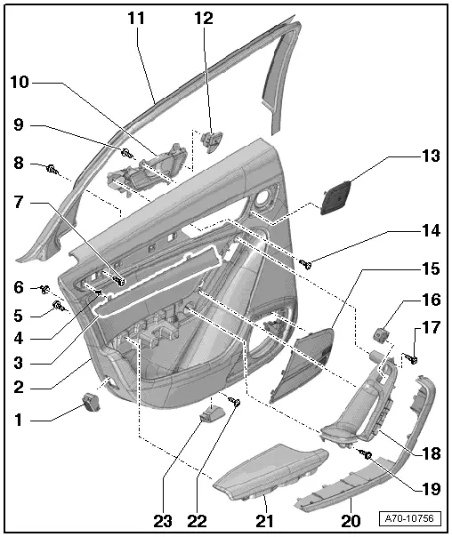 Audi Workshop Service and Repair Manuals > A4 Mk3 > Body | General body ...