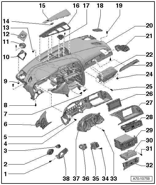 Audi Workshop Service and Repair Manuals > A4 Mk3 > Body | General body ...