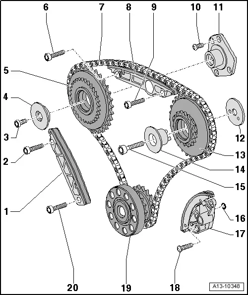 Audi Workshop Manuals > A4 Mk3 > Power unit > 6-cylinder direct petrol ...