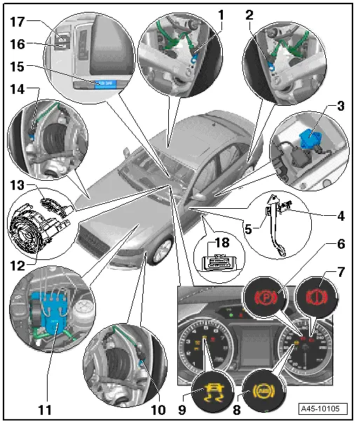 Audi Workshop Service and Repair Manuals > A4 Mk3 > Brake system | ABS ...