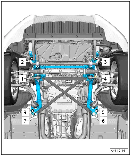 Audi Workshop Service and Repair Manuals > A4 Mk3 > Running gear, front ...