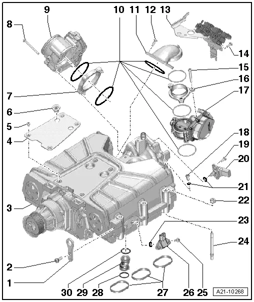 Audi Workshop Service and Repair Manuals > A4 Mk3 > Power unit | 6 ...