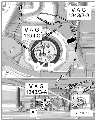 Audi Workshop Manuals > A5 > Power unit > Fuel supply system, diesel ...