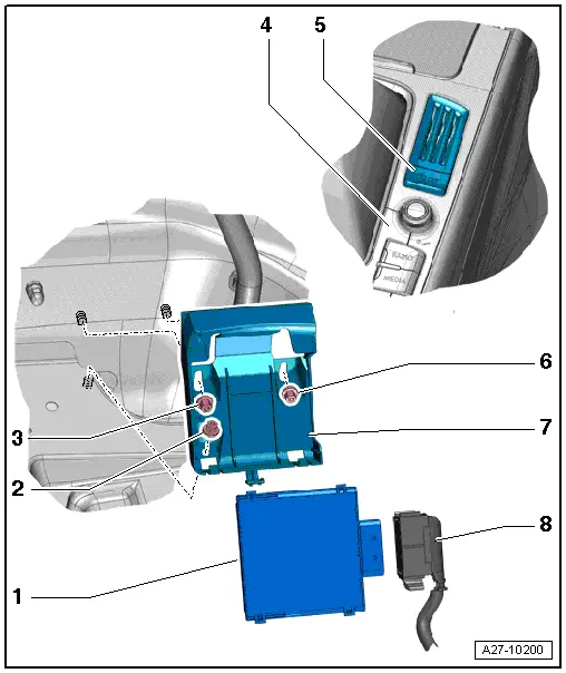 Audi A5 Start/Stop System Exploded View