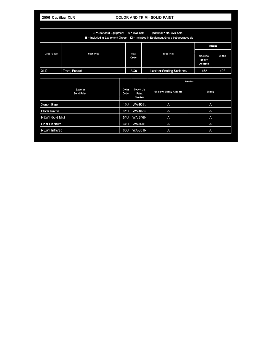 Cadillac Workshop Manuals XLR V8 4 6L VIN A 2006 Body And Frame Cadillac Workshop Manuals XLR V8 4 6L VIN A 2006 Body And Frame