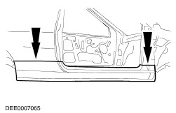 Rocker Panel Removal and Installation - 3-Door | Ford Workshop Manuals