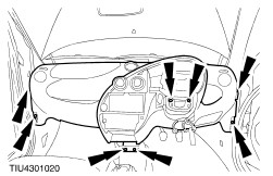 Ford Ka Instrument Panel and Console Removal and Installation