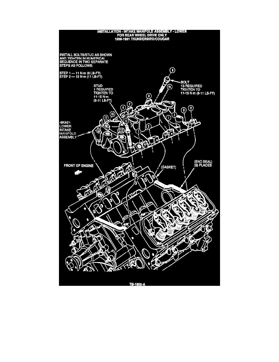 Ford Workshop Service and Repair Manuals > Thunderbird V6-232 3.8L SC ...
