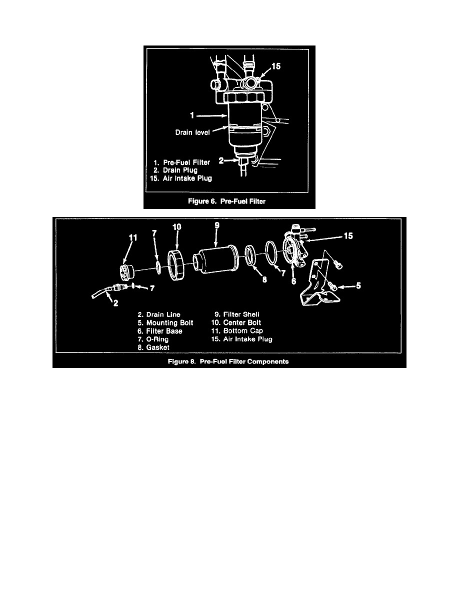 Isuzu NPR Fuel Filter Service and Repair Procedures