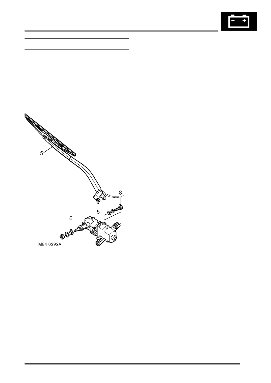 Land Rover Workshop Service and Repair Manuals > Discovery II > WIPERS ...