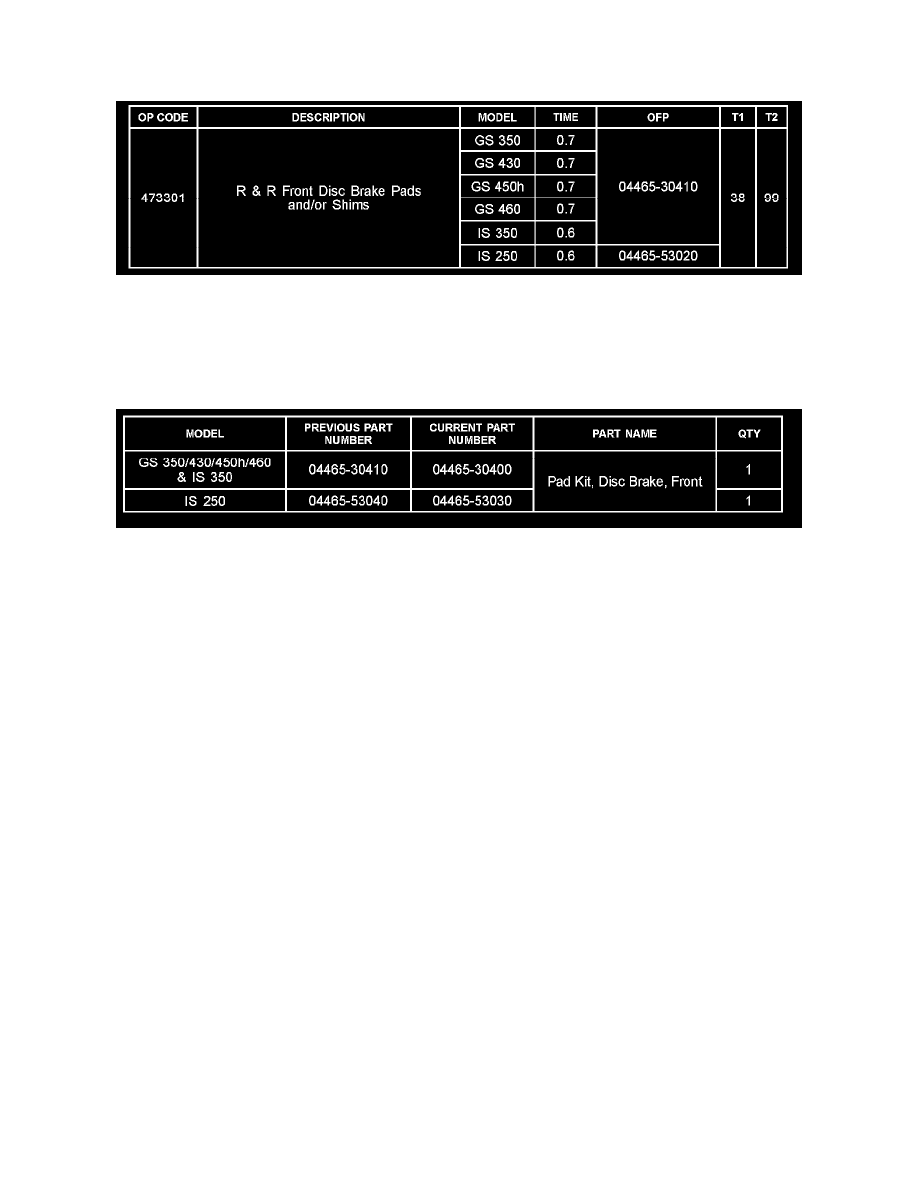 Lexus Workshop Service and Repair Manuals > IS 250 RWD V6-2.5L (4GR-FSE ...