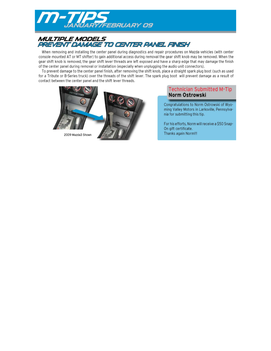 Mazda Workshop Service and Repair Manuals > 626 LX L4-2.0L DOHC (1999 ...