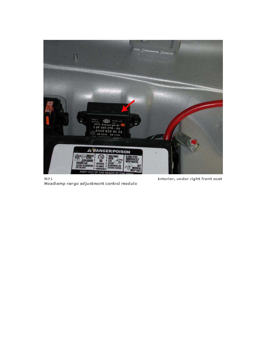 Mercedes Benz Workshop Manuals > ML 350 4MATIC (164.186) V6-3.5L (272. ...