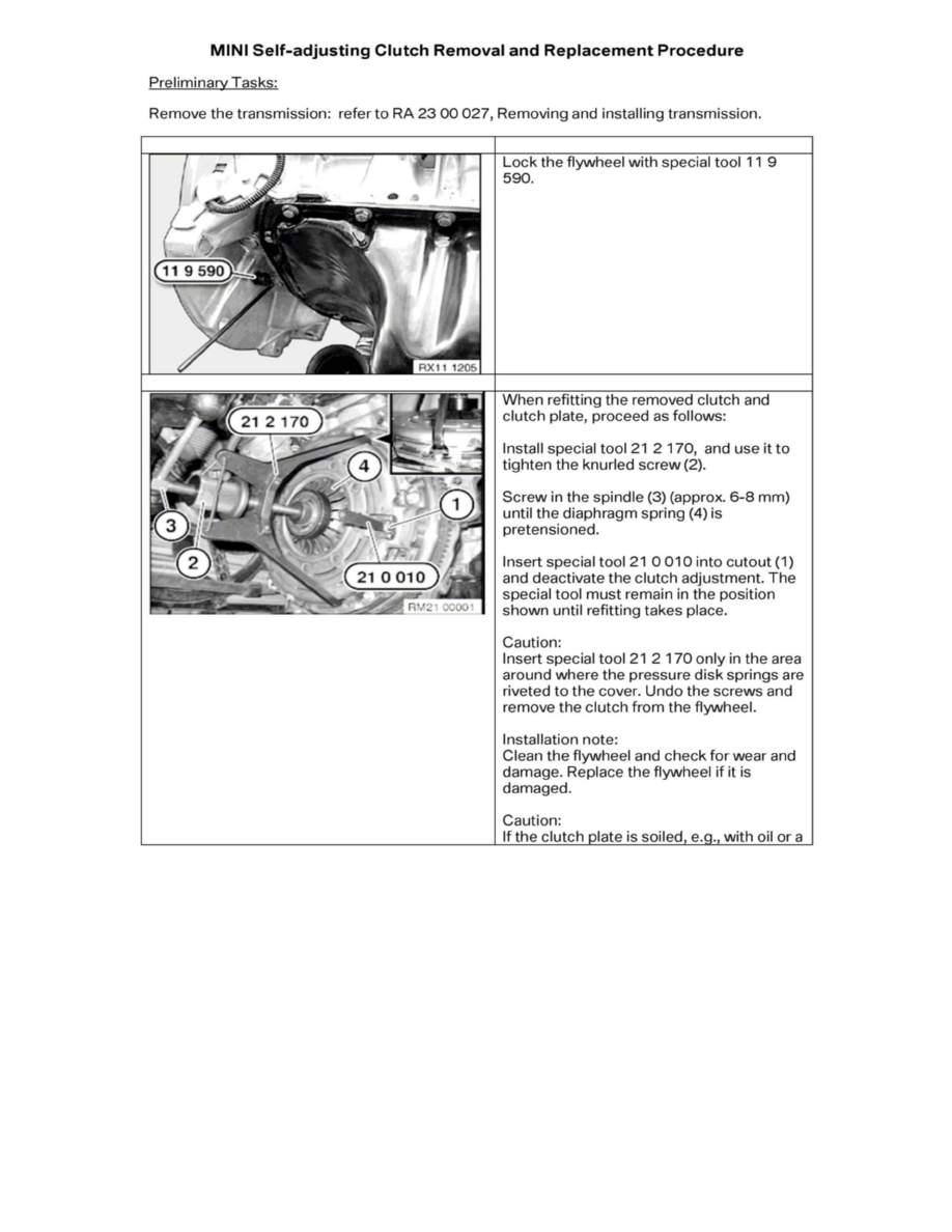 Mini Workshop Service and Repair Manuals > Cooper (R56) L4-1.6L (N12 ...