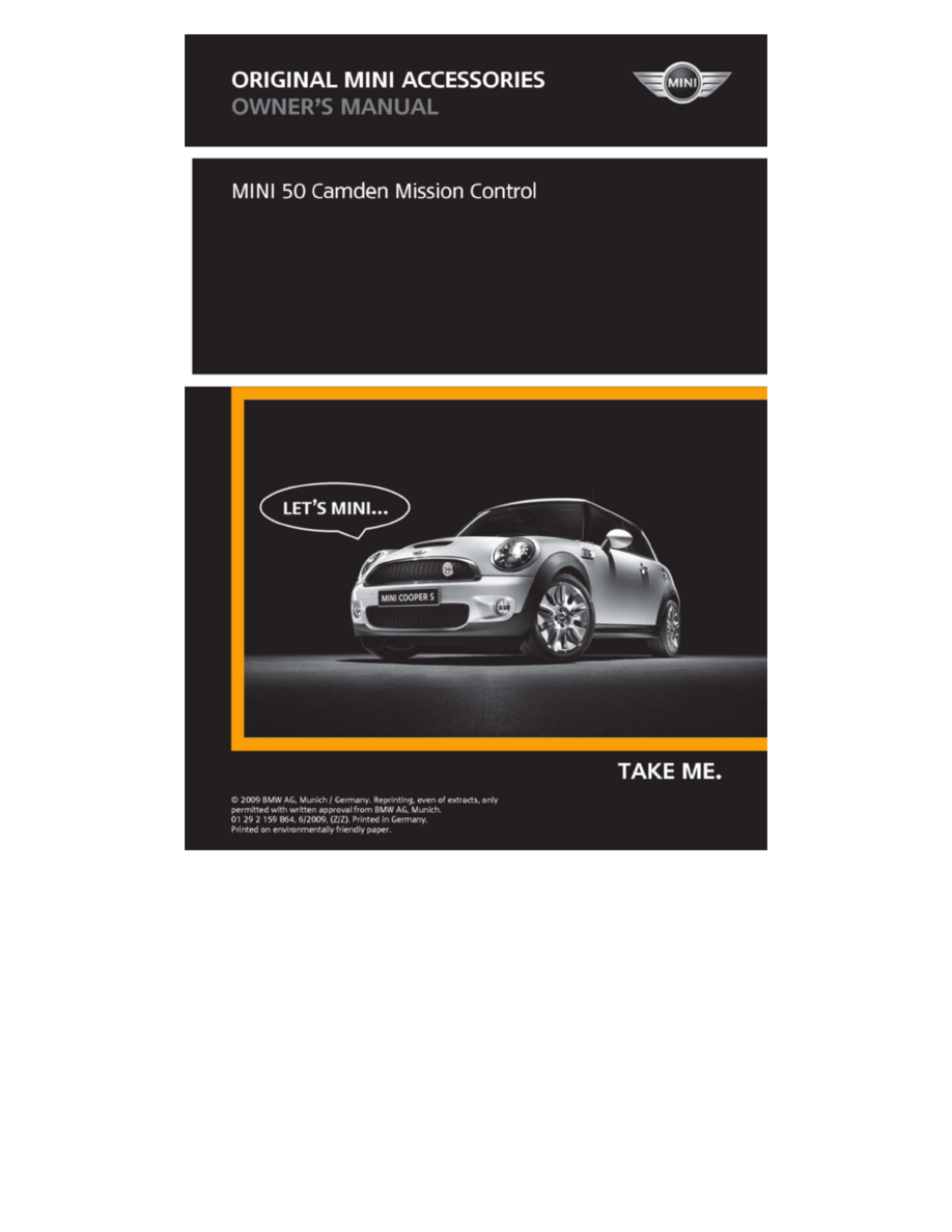 Mini Workshop Service and Repair Manuals > Cooper S (R56) L4-1.6L Turbo ...