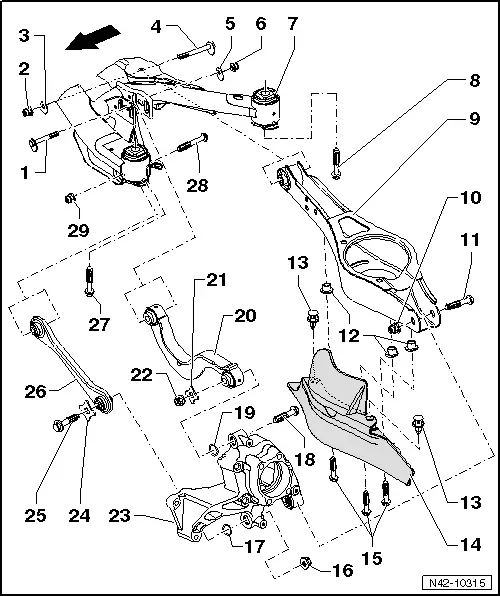 SEAT Workshop Service and Repair Manuals > Leon Mk2 > Running gear ...