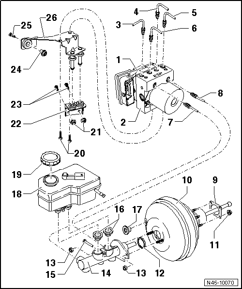 SEAT Workshop Manuals > Leon Mk2 > Running gear > Brake system > ABS ...