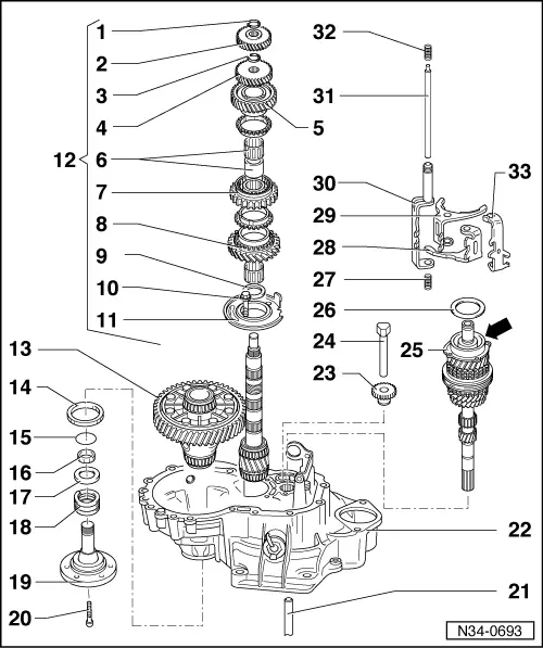 SEAT Workshop Service and Repair Manuals > Leon Mk2 > Manual gearbox ...